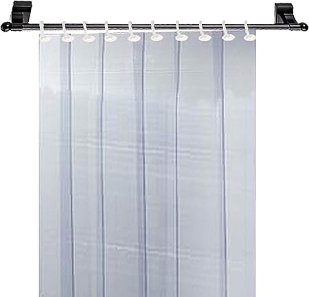 Buy Kuber Industries 1mm Plastic AC Door Curtain 7 Feet, 6 Strips08 ...