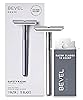 Bevel Safety Razor with Brass Weighted Handle and 10 Double Edge Safety ...
