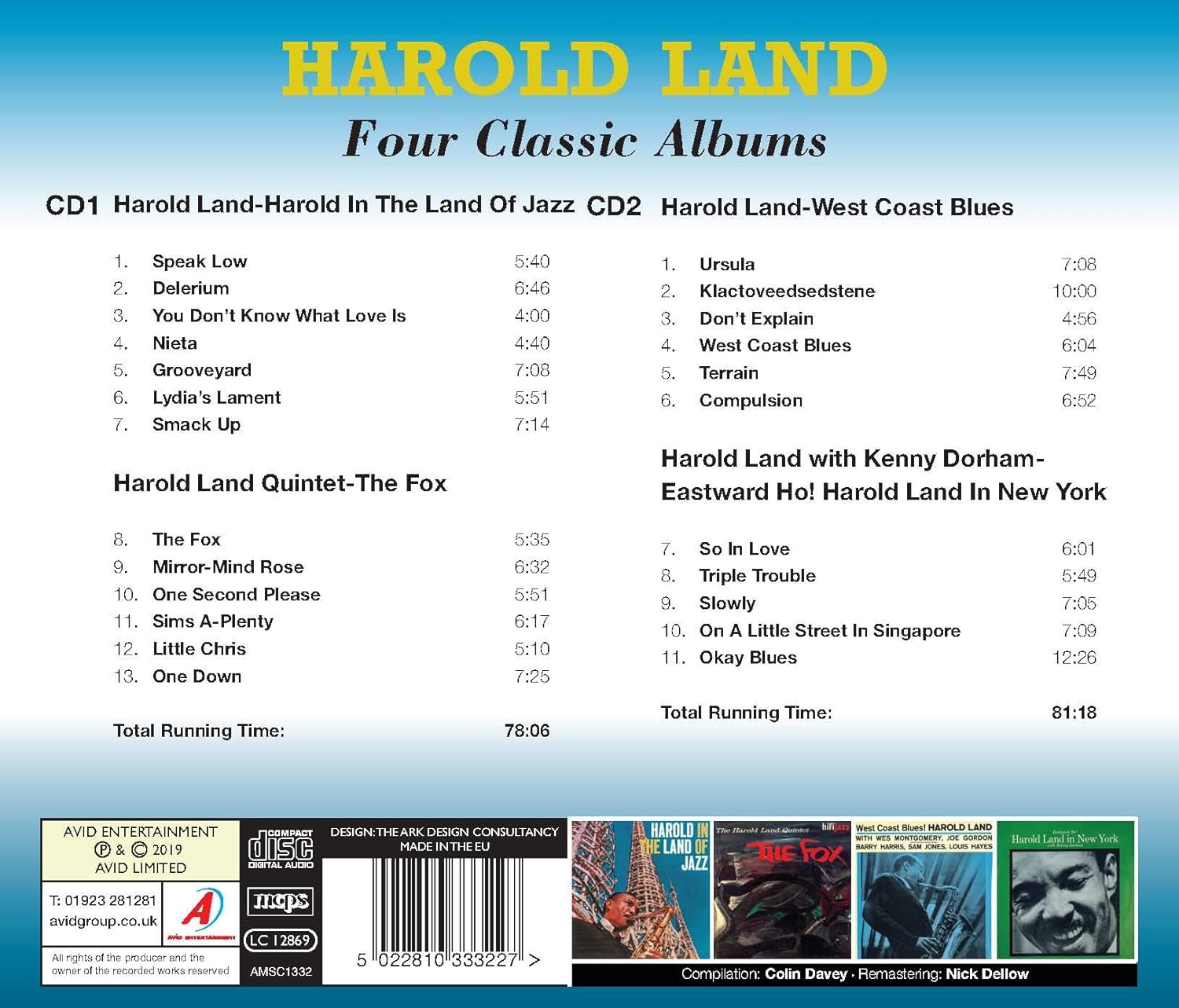 Four Classic Albums (Harold In The Land Of Jazz / The Fox / West Coast ...