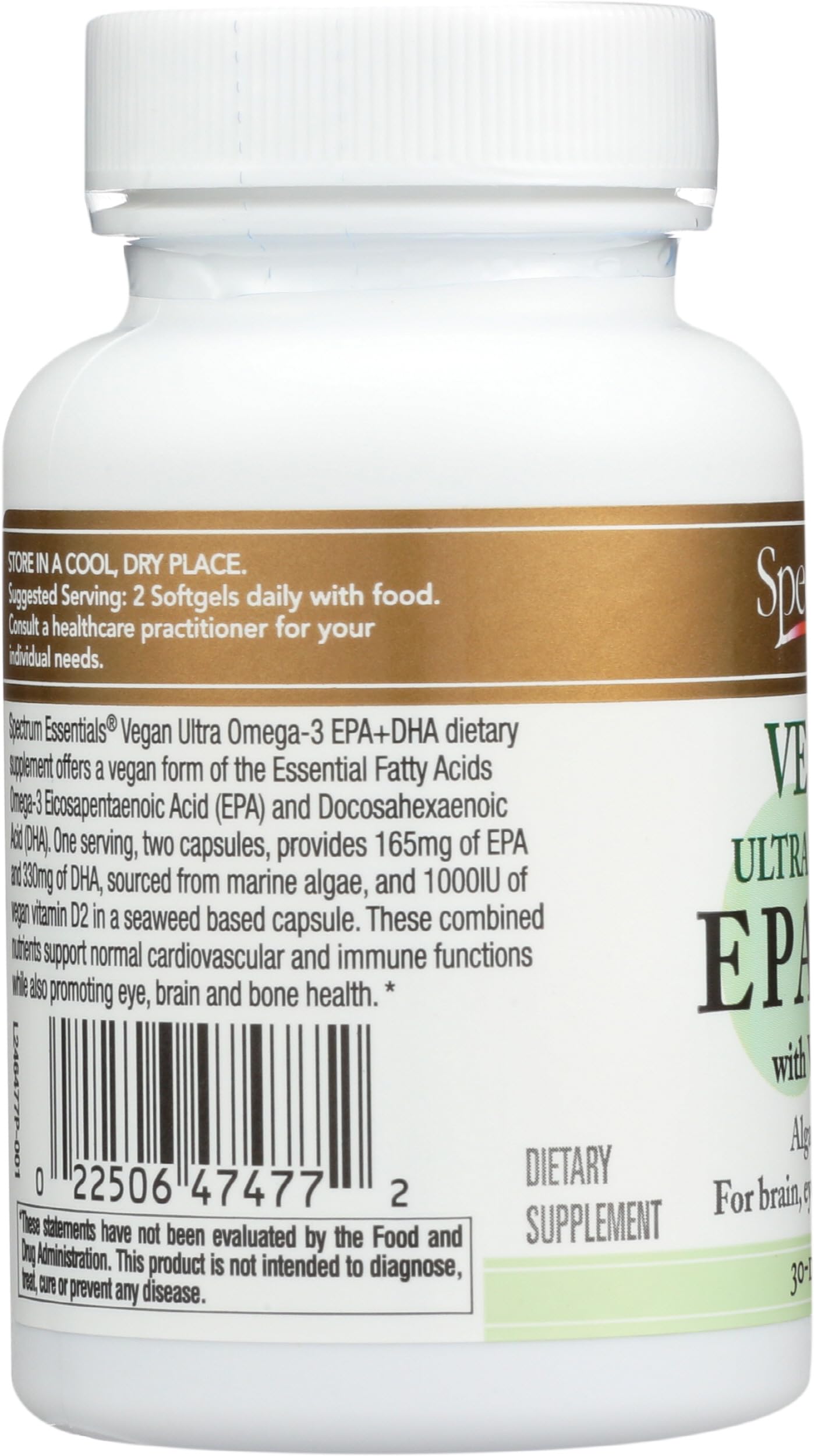 Mua Spectrum Essentials Soft Gels, Vegan Ultra Omega-3 EPA and DHA with ...
