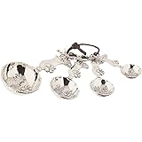 Amazon.com: Ganz 4-Piece Stainless Steel Measuring Cups Set, Queen of ...