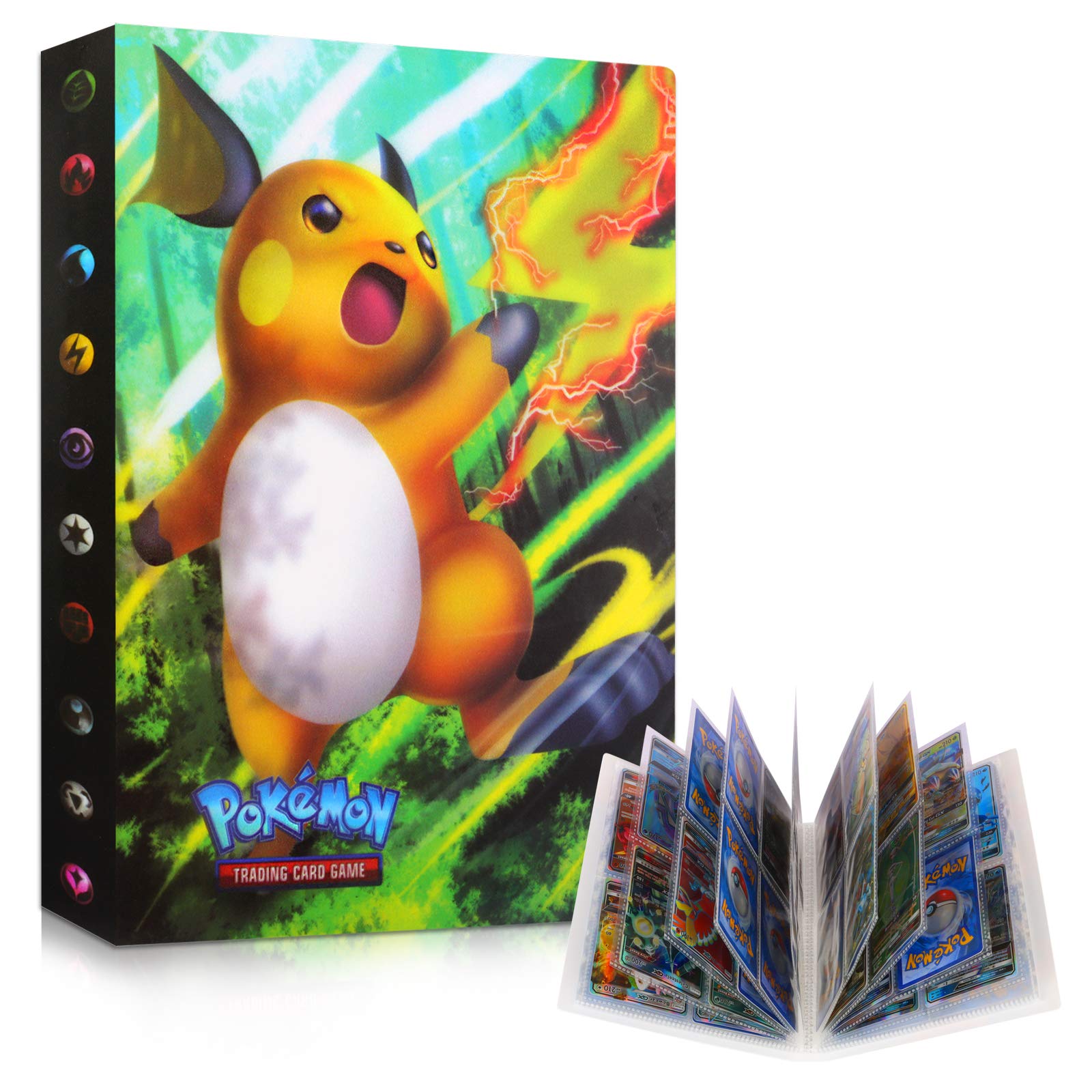Sinwind Pokemon Trading Card Binder Card Sleeves Collection Binder ...