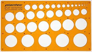 Amazon.com: 1 to 35mm Metric Circle Circles Shapes Figure Drawing ...