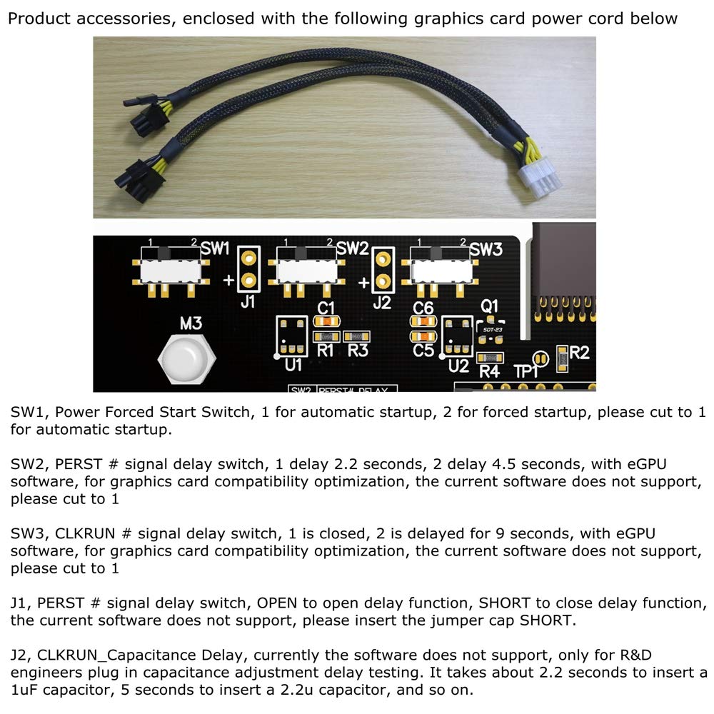 ADT-LINK R43SG M.2 Key M NVMe Laptop External Graphics Card Stand ...