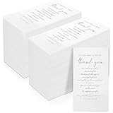 Amazon.com | 200 Plain Thank You Wedding Napkins Cocktail Beverage ...