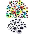 Amazon.com: LOXGO 200Pieces Wiggle Googly Eyes With Self Adhesive ...