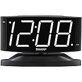 Amazon.com: SHARP Home LED Digital Alarm Clock – Swivel Base - Outlet ...