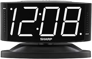 Amazon.com: SHARP Home LED Digital Alarm Clock – Swivel Base - Outlet ...