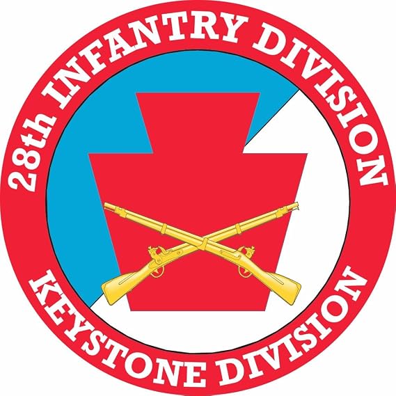 Amazon.com: MilitaryBest 28th Infantry Division with Crossed Rifles 3.8 ...