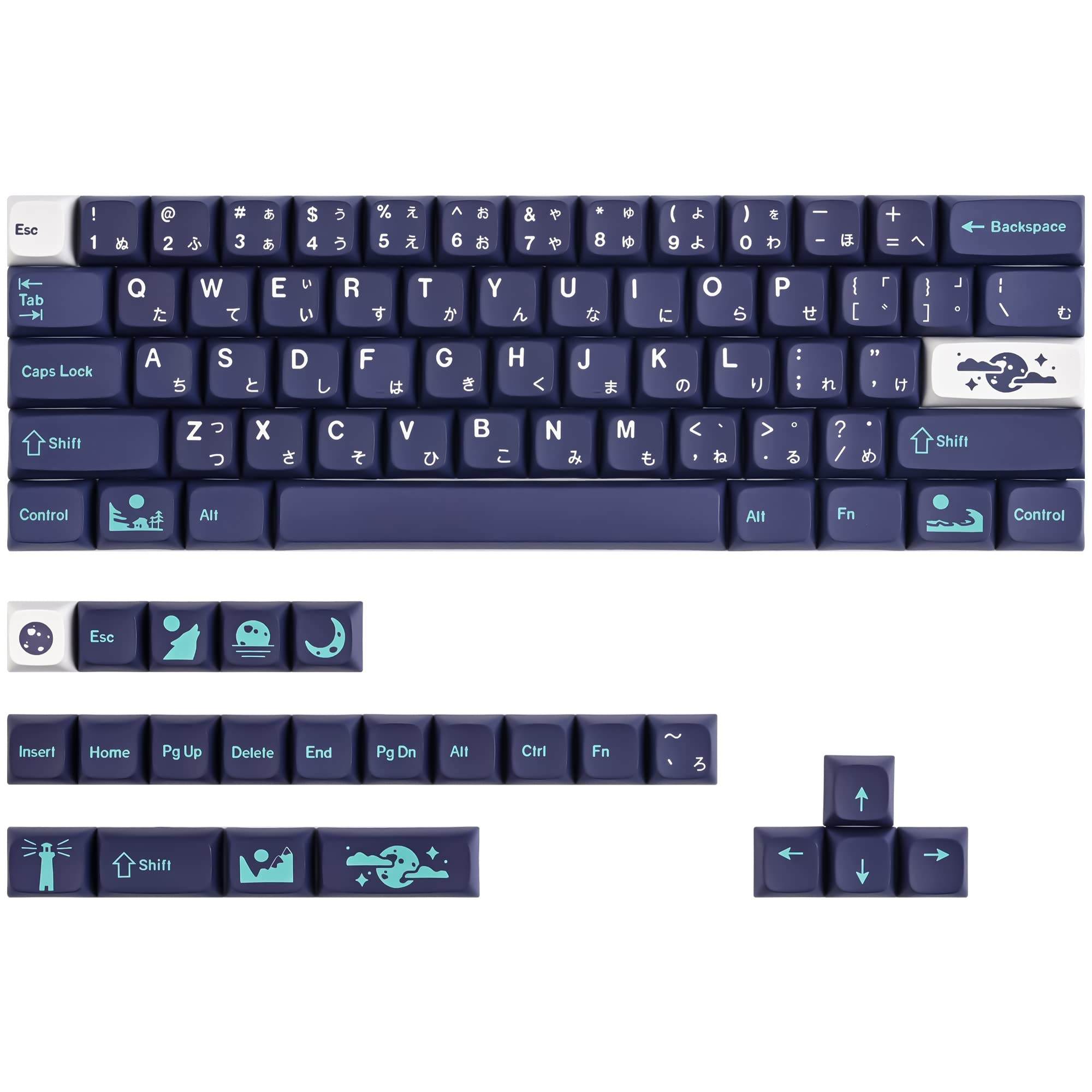Mua XDA Profile PBT Key Cap 60%, 83 Keys Custom Gaming Key Cap ANSI US ...