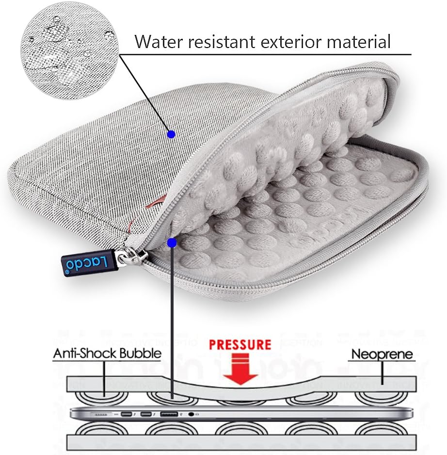 Lacdo Shockproof External CD DVD Hard Drive Sleeve Bag Pouch for Burner ...