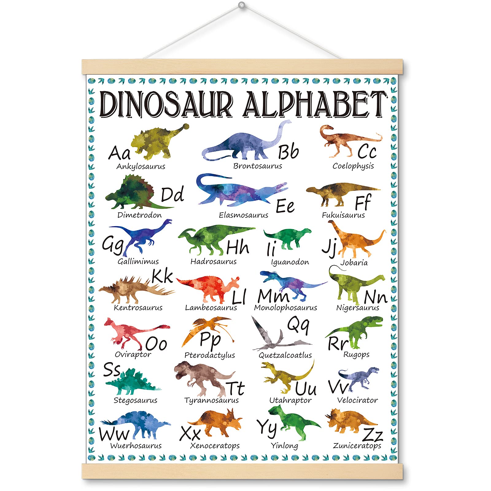Mua Dinosaur Alphabet Chart Hanger Painting Dinosaur Classroom Posters ...