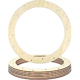 Amazon.com: LOYORTY 20PCS 10 Inch Wooden Wreath Form, 2.5mm Thickness ...