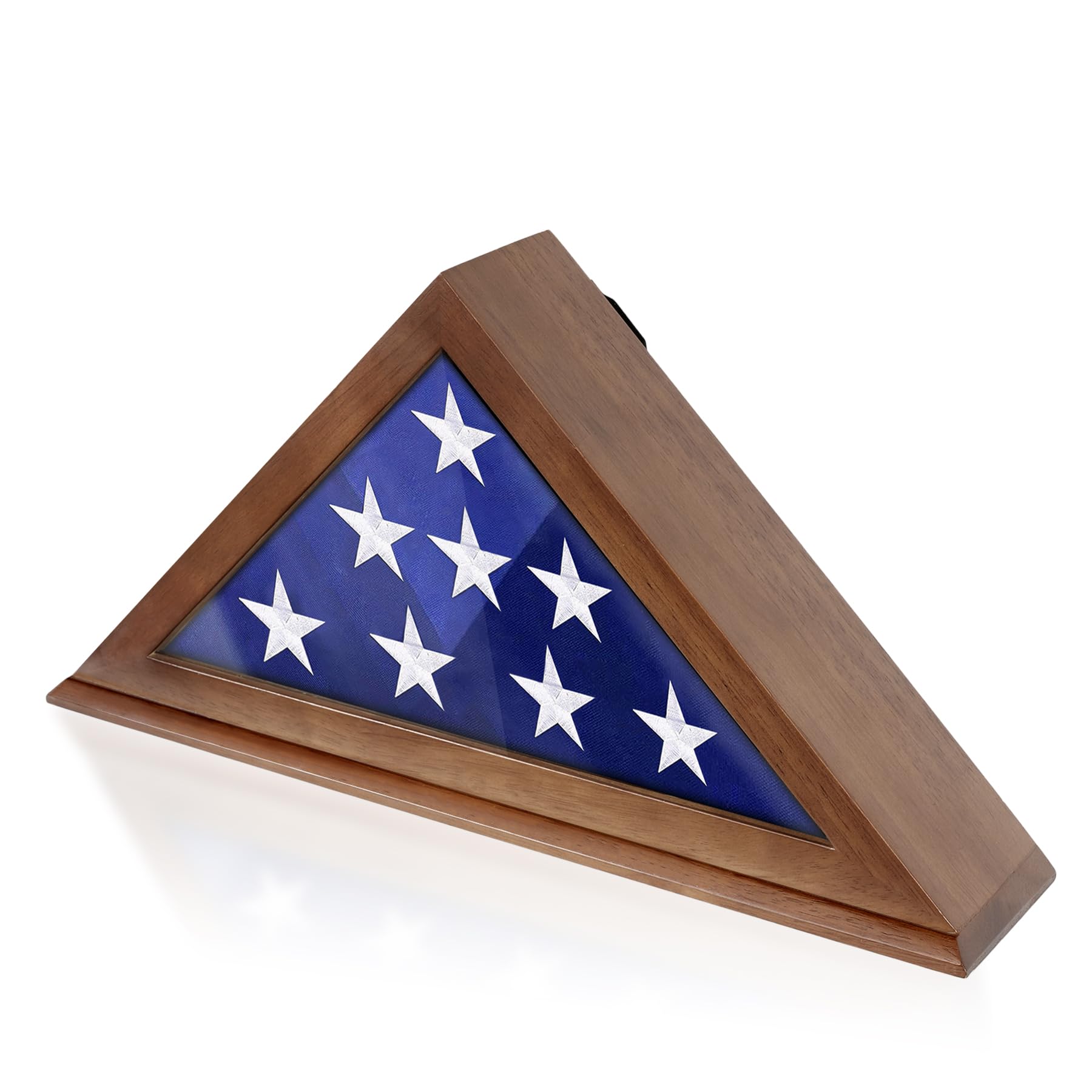Flag Display Case for 3' x 5' Folded American Thin Flag, Military Flag ...