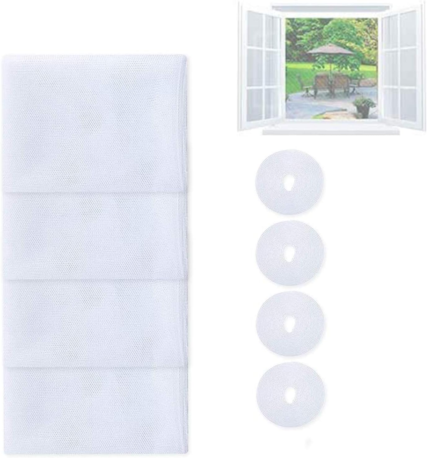 4 Pieces Fly Screen Nets for Window, Mosquito Insect Mesh, Net for ...