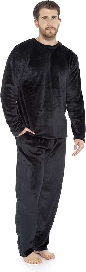 CityComfort Mens Pyjamas Set | Super Soft Fleece Mens 2 Piece Pyjamas ...