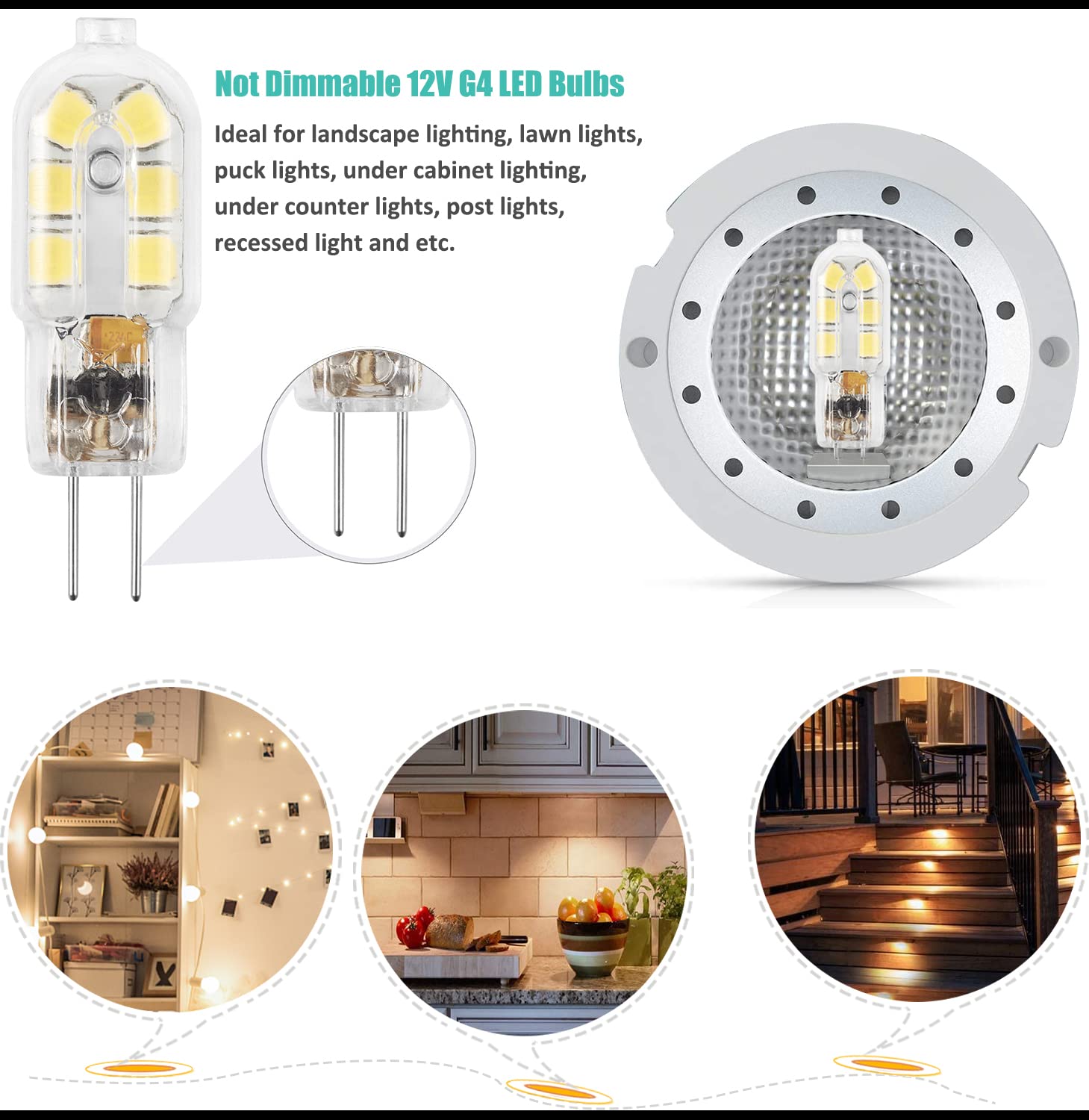 Amazing power G4 LED Bulb, 12V G4 Bi Pin Bulb, NOT Dimmable G4 20W Halogen Bu... 785197184244 | eBay