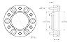 Spidertrax WHS007 Black Wheel Spacer Kit in Oman | Whizz Wheel Adapters ...