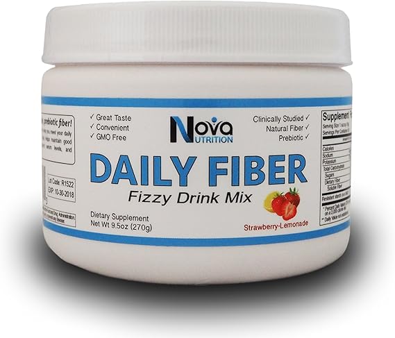 Amazon.com: Daily Fiber - Nova Nutrition - Fizzy Fiber Drink Mix - 30 ...