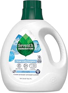 Amazon.com: Seventh Generation Liquid Laundry Detergent Free and Clear ...