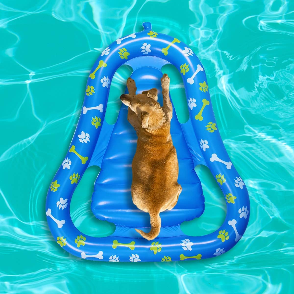 SUNSHINE-MALL Inflatable pool swimming noodle air mattress (dog float ...