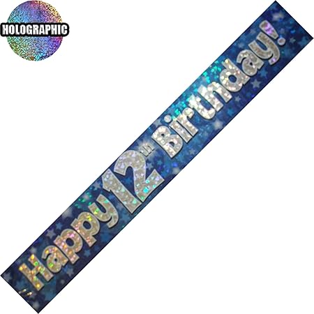 12TH BIRTHDAY BANNER BOY OAKTREE: Amazon.co.uk: Toys & Games