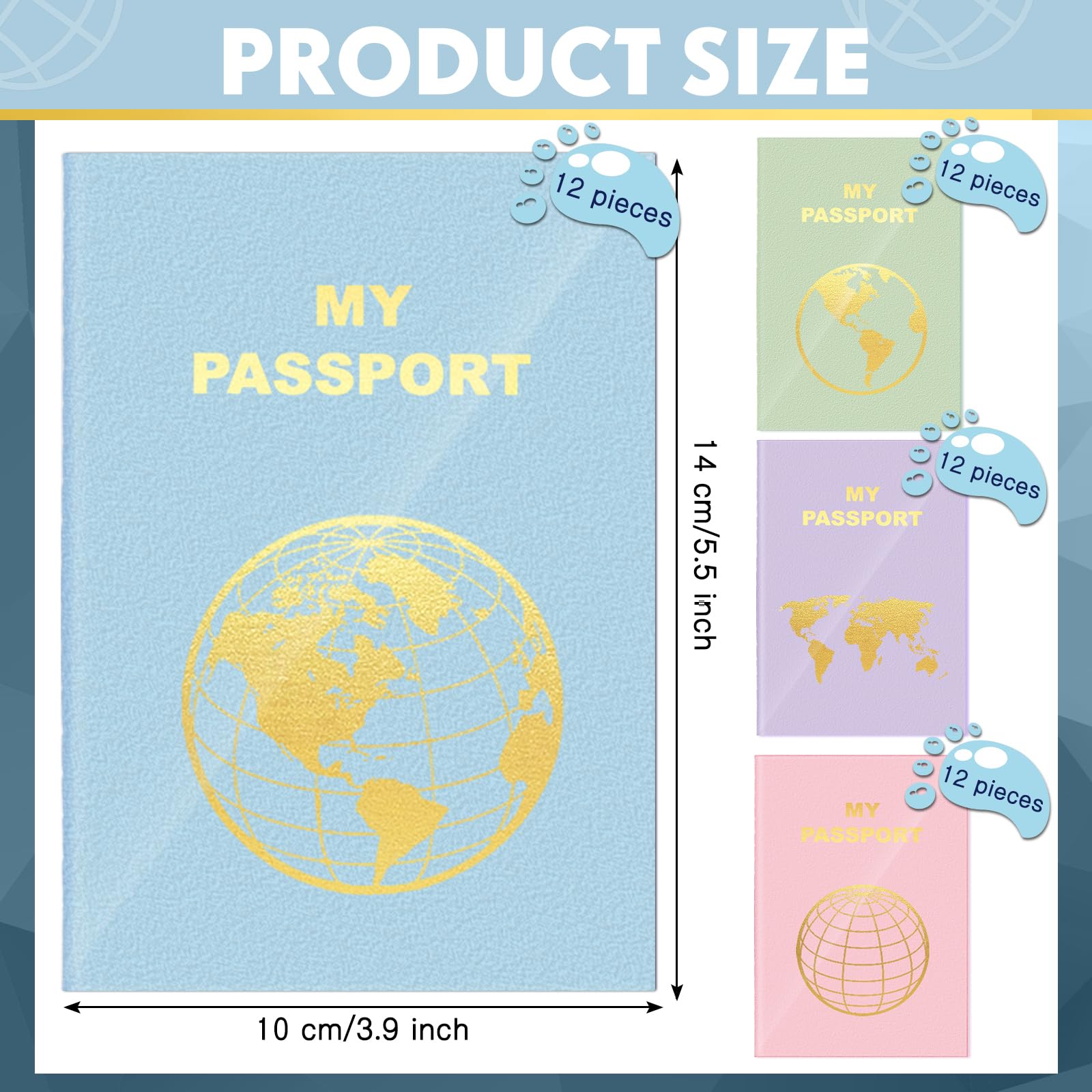 Mua Lincia 48 Pcs Blank Passport Notebook Fake Passport Book Travel ...