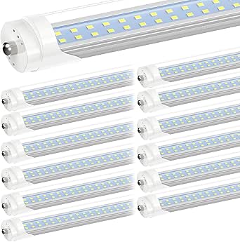 JESLED 8ft LED Light Bulbs - Single Pin Fa8 Base, T8 T10 T12 8 ft LED ...