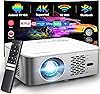 Projector 4K Support with 5G WiFi Bluetooth, CIBEST Android TV 10 ...