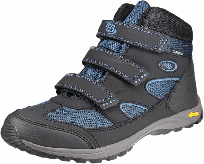 Brütting Granat V schwarz / blau 30 Trekkingstiefel Klettverschluss ...