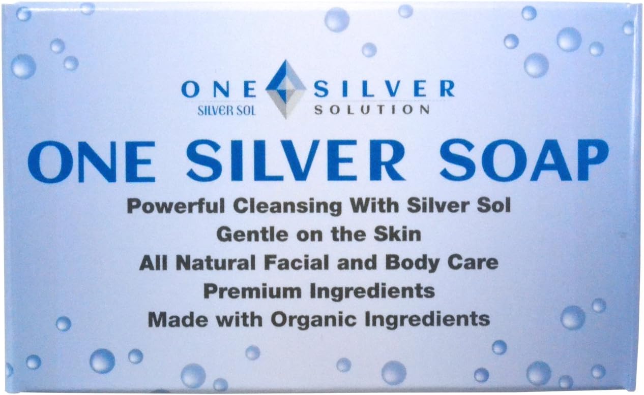 Amazon.com: One Silver Solution Silver Sol Soap Facial And Body Bar ...