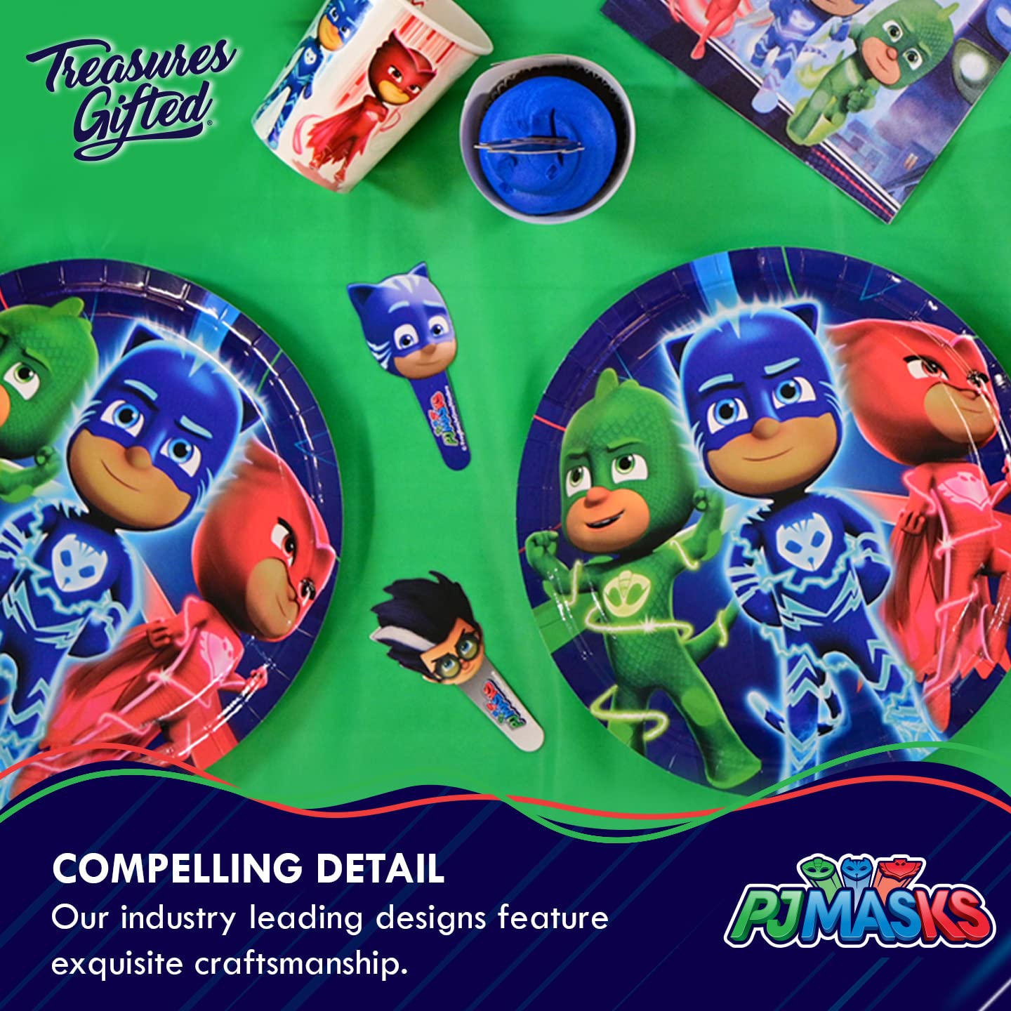Mua Treasures Gifted Officially Licensed PJ Masks Banner - Masks ...