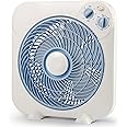 Amazon.com: SOFLY 10 Inch Box Fan, 3 Speeds Louvre Fan For Bedroom ...