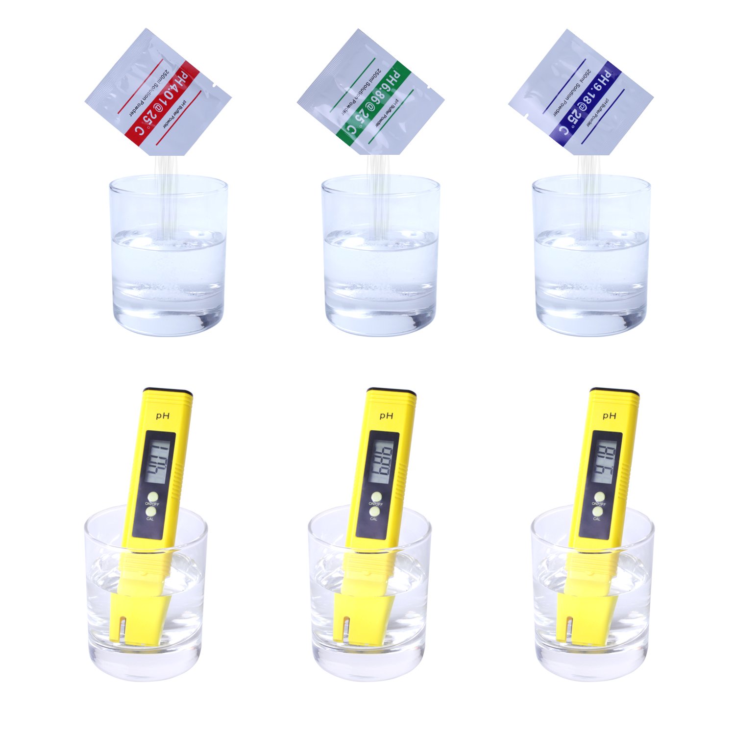 Mua 15-Pack pH Meter Buffer Solution Powder for Precise and Easy PH ...