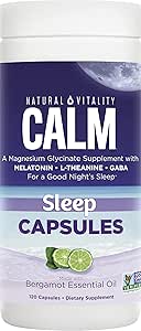 Amazon.com: Natural Vitality Calm Sleep Capsules, Gluten Free, Non-GMO ...