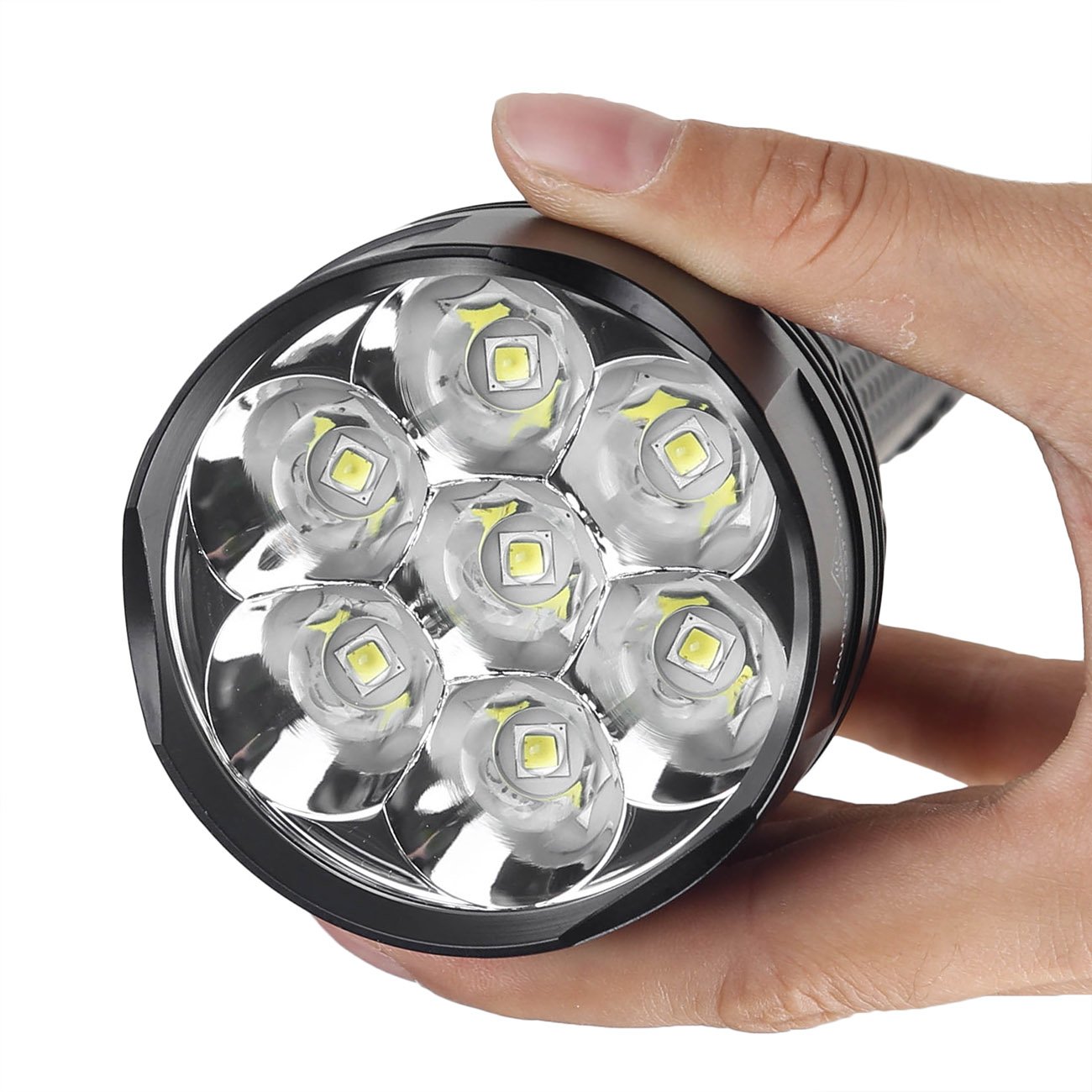 HeCloud Super Bright Tactical Flashlight 8000 Lumens High Power ...