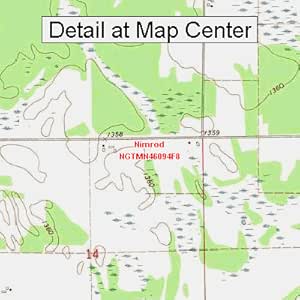 Amazon.com : USGS Topographic Quadrangle Map - Nimrod, Minnesota ...