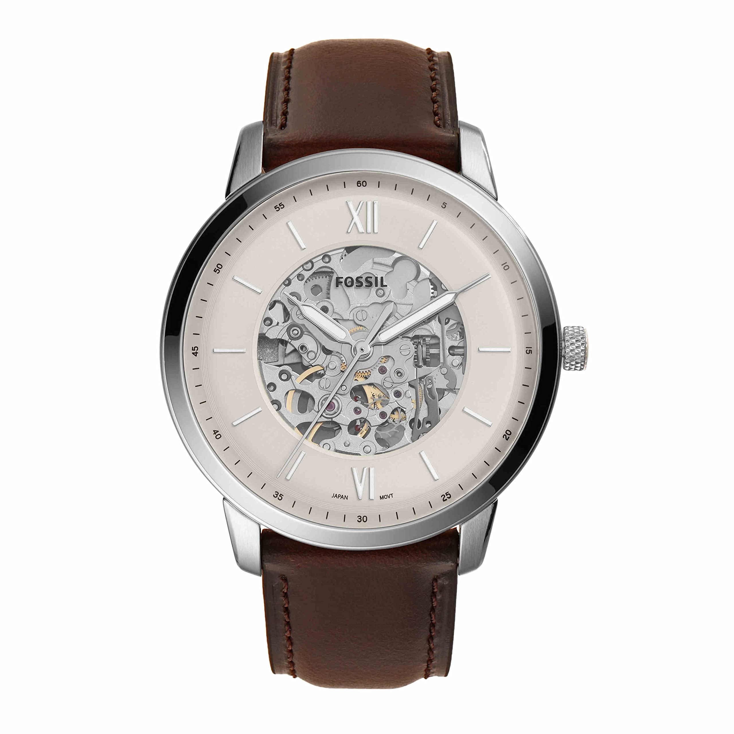 Mua Fossil Men's Neutra Automatic Stainless Steel and Leather Three ...
