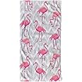 Amazon.com: oFloral Flamingo Hand Towels Cotton Washcloths,Tropical ...