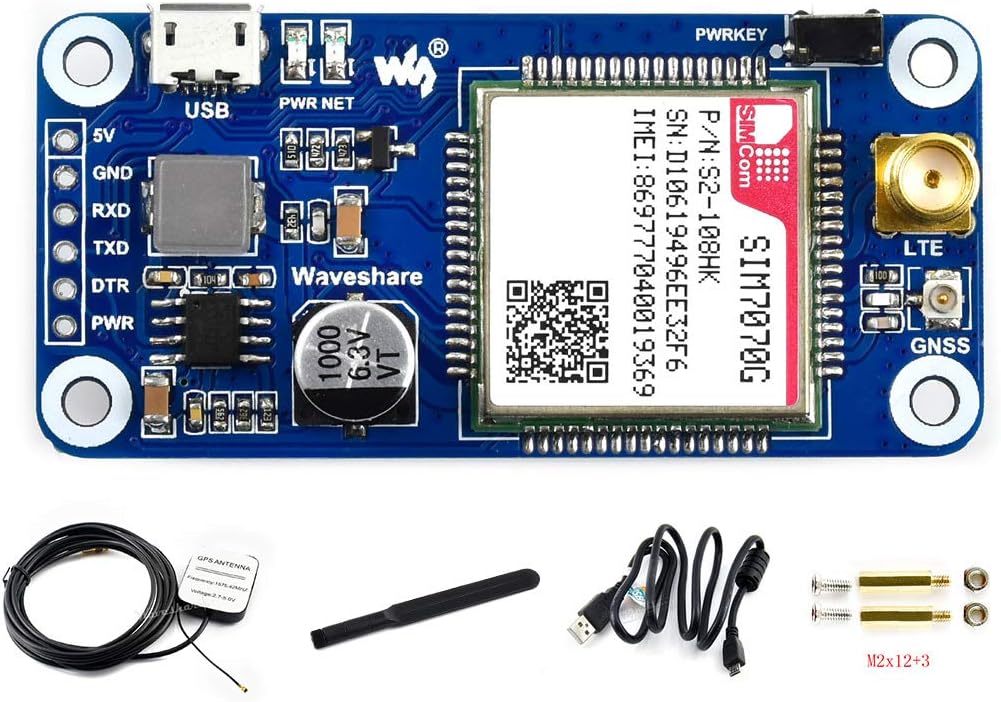 Waveshare SIM7070G NB-IoT/Cat-M/GPRS/GNSS HAT for Raspberry Pi, Low ...
