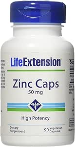 Amazon.com: Life Extension Zinc Caps 50 Mg, 90 Count: Health & Personal ...
