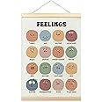 Amazon.com: TLESKE Boho Classroom Feelings Emotions Chart Poster Hanger ...