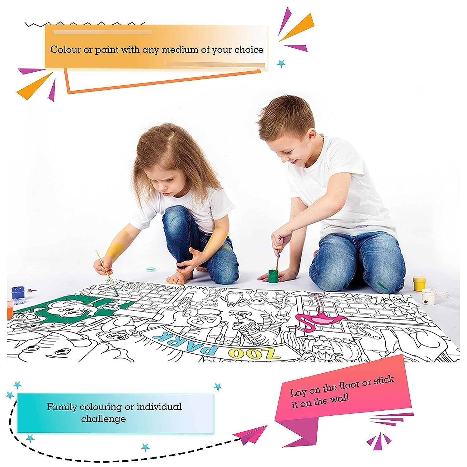 Mua TGC Giant Coloring Poster for Kids Large Coloring Poster 35" x 24 ...