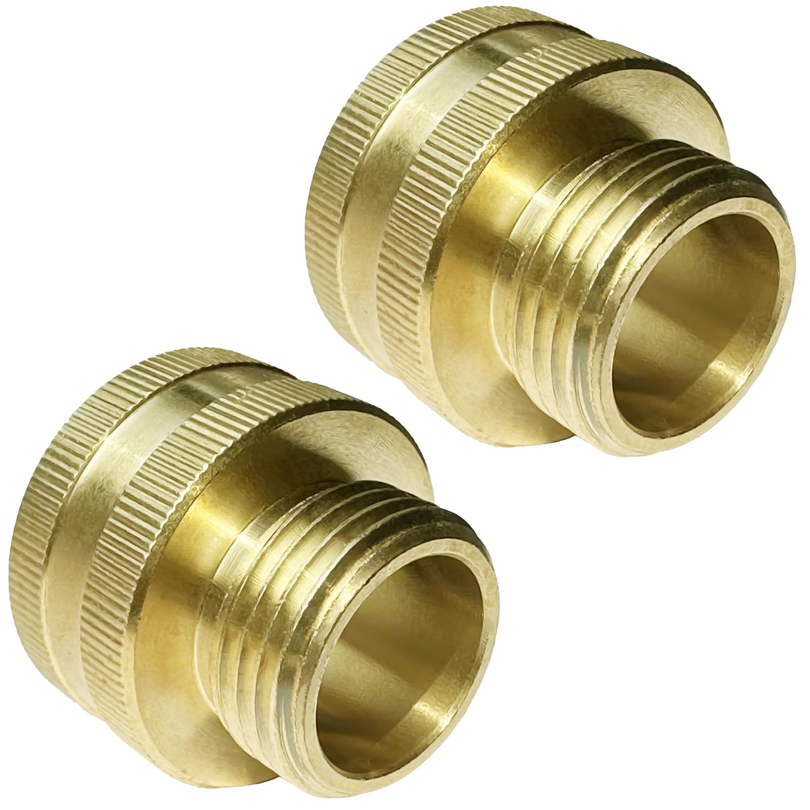 YOUHO Garden Hose Adapter Connector Heavy-Duty, Solid Brass Fittings ...