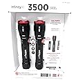Amazon.com: Infinity X1 3500 Lumen Dual Power Flashlight 2-Pack – High ...