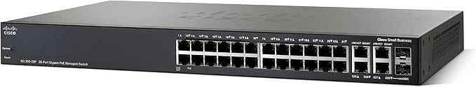 Amazon.com: Cisco SG300-28P 28-port Gigabit PoE Managed Switch ...