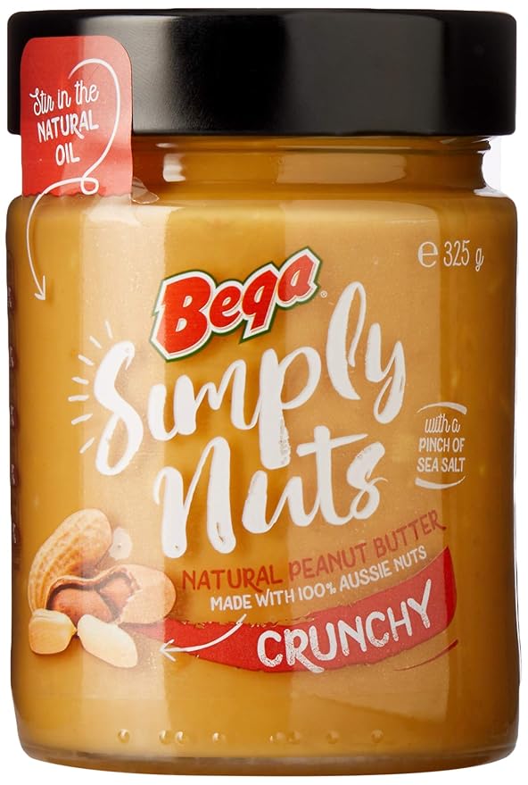 Bega Bega Simply Nuts Crunchy, 1 x 325 g: Amazon.com.au: Grocery ...