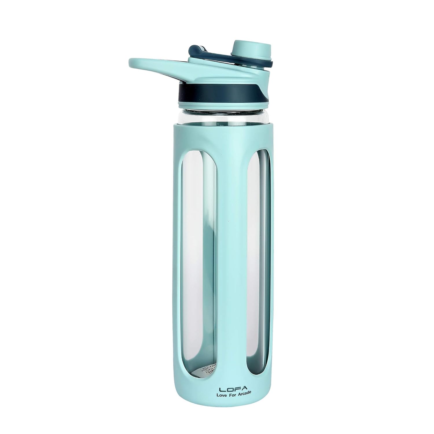 LOFA Premium Borosilicate Transparent Glass Water Bottle with ...