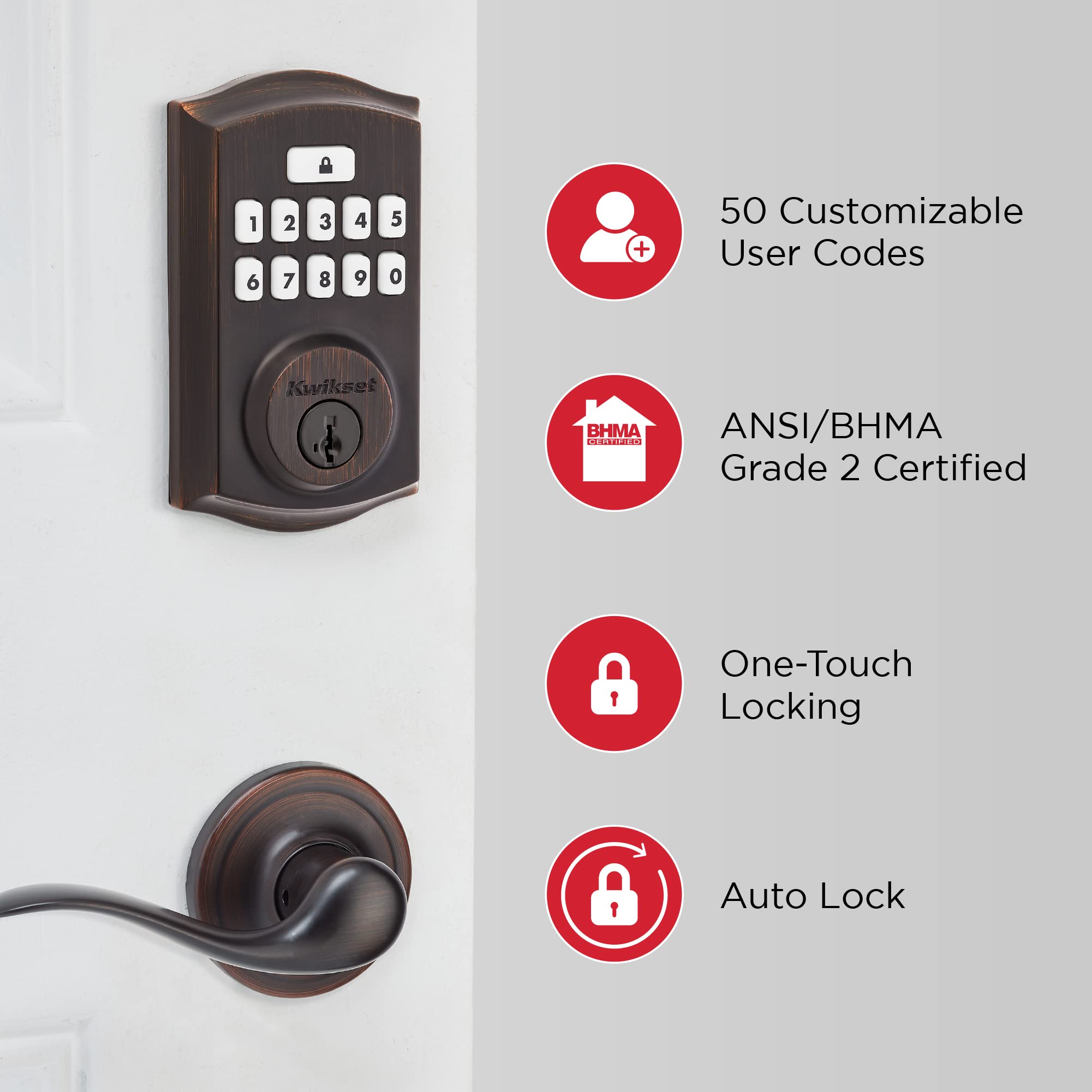 Mua Kwikset SmartCode 260 Keyless Electronic Keypad Deadbolt, Microban ...