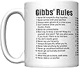 Amazon.com: NCIS 2020 Gibbs' Rules Coffee Mug (Newest edition): Kitchen ...